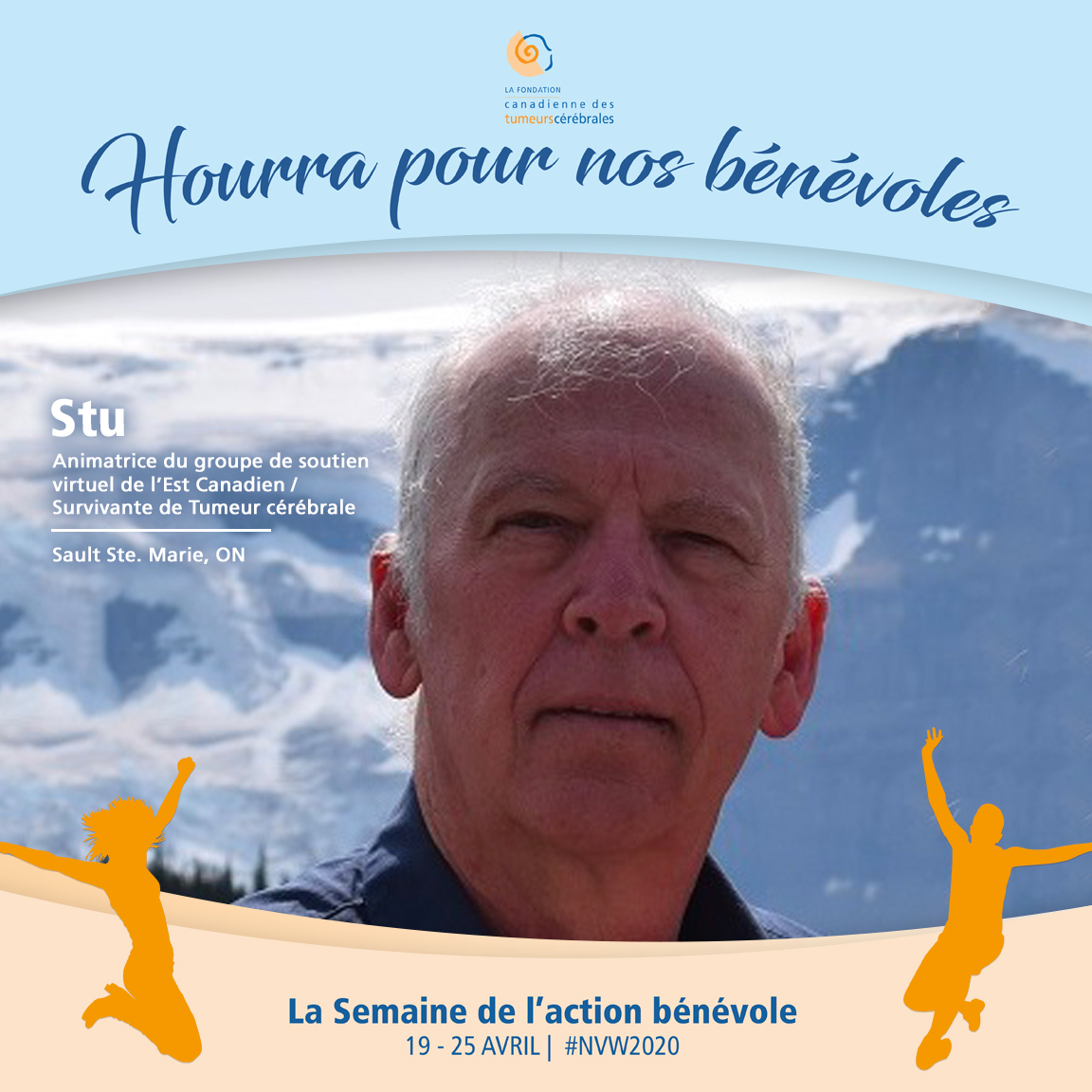 Le profil de bénévole de Stu - Fondation canadienne des tumeurs cérébrales